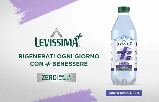 Acqua Levissima+ Zinco al gusto ribes nero cl. 50 x 12 bottigliette ...